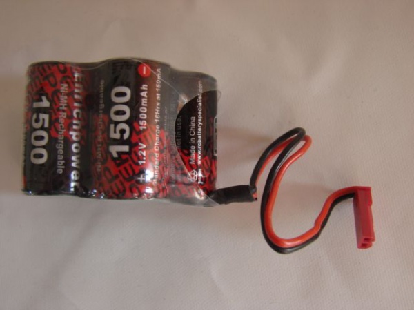 batterie 1500mAh pyramide bec ni-mh 6v 6 volts