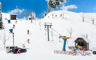 REMONTE PENTE AVEC KIOSQUE